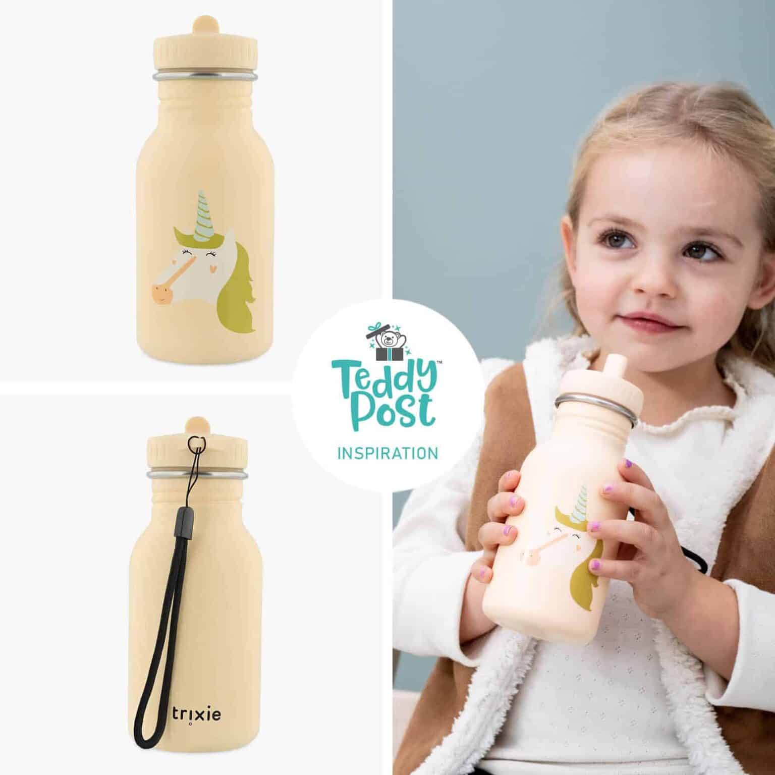Vattenflaska barn enhörning, Mrs. Unicorn – Personlig present | Teddypost